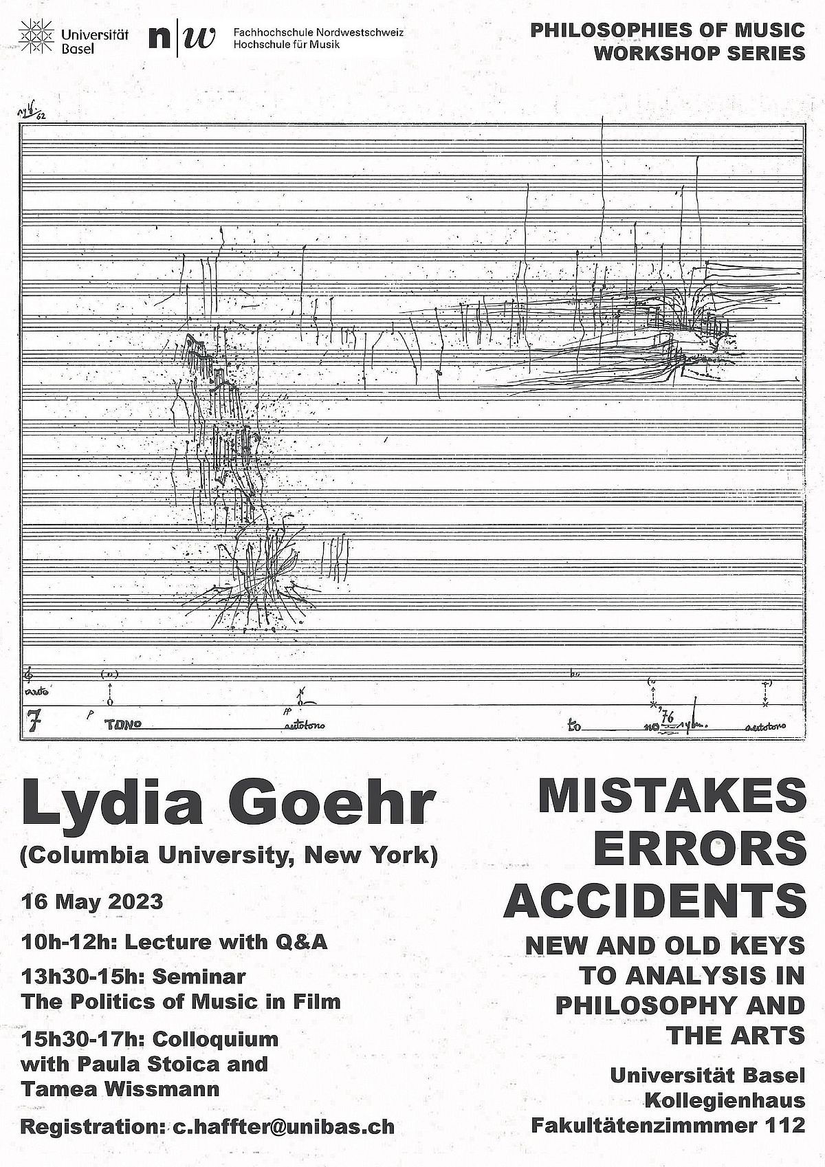 ,Mistakes, Errors, Accidents' mit Lydia Goehr (Columbia University, New ...